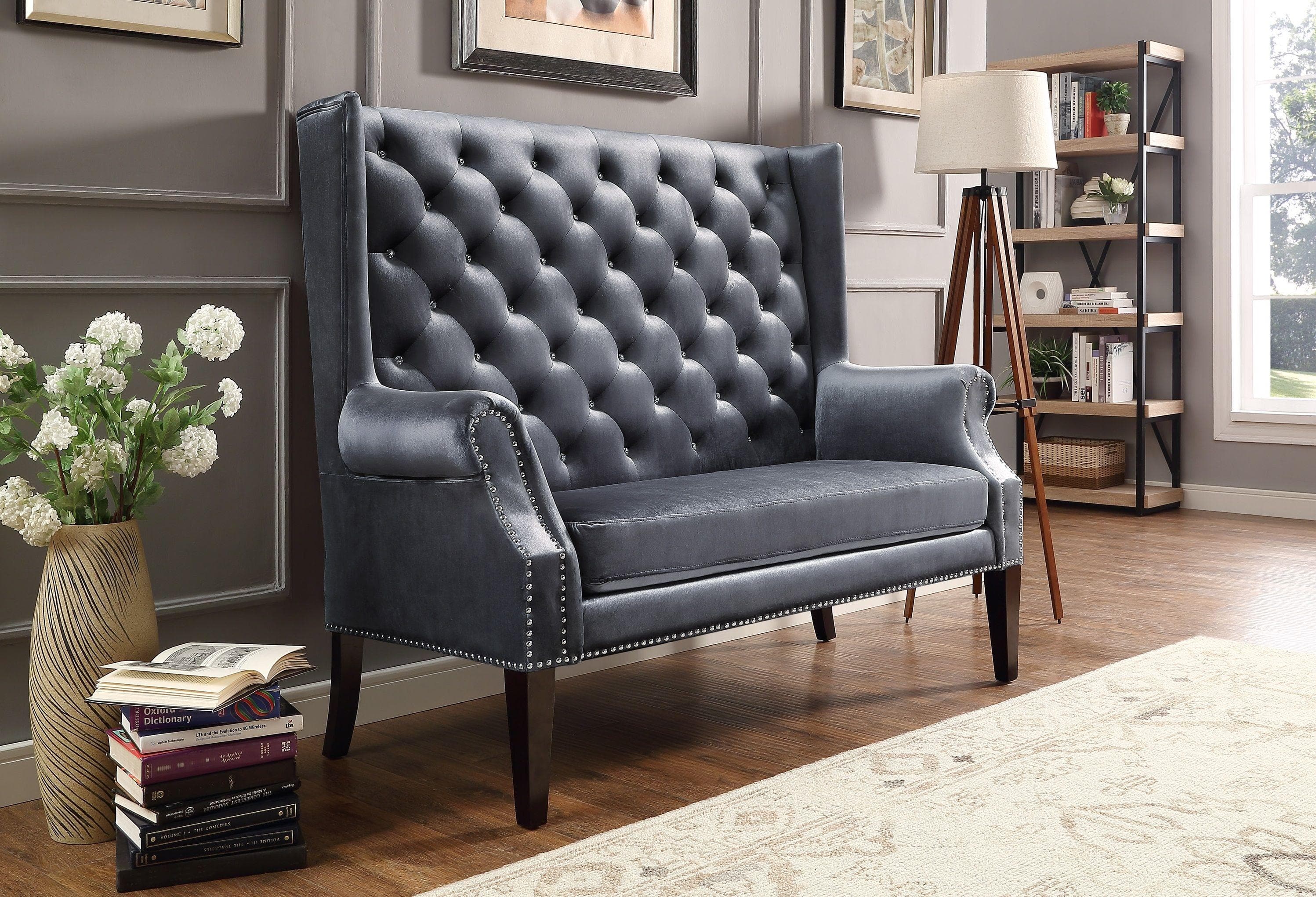 High back loveseat sofa store