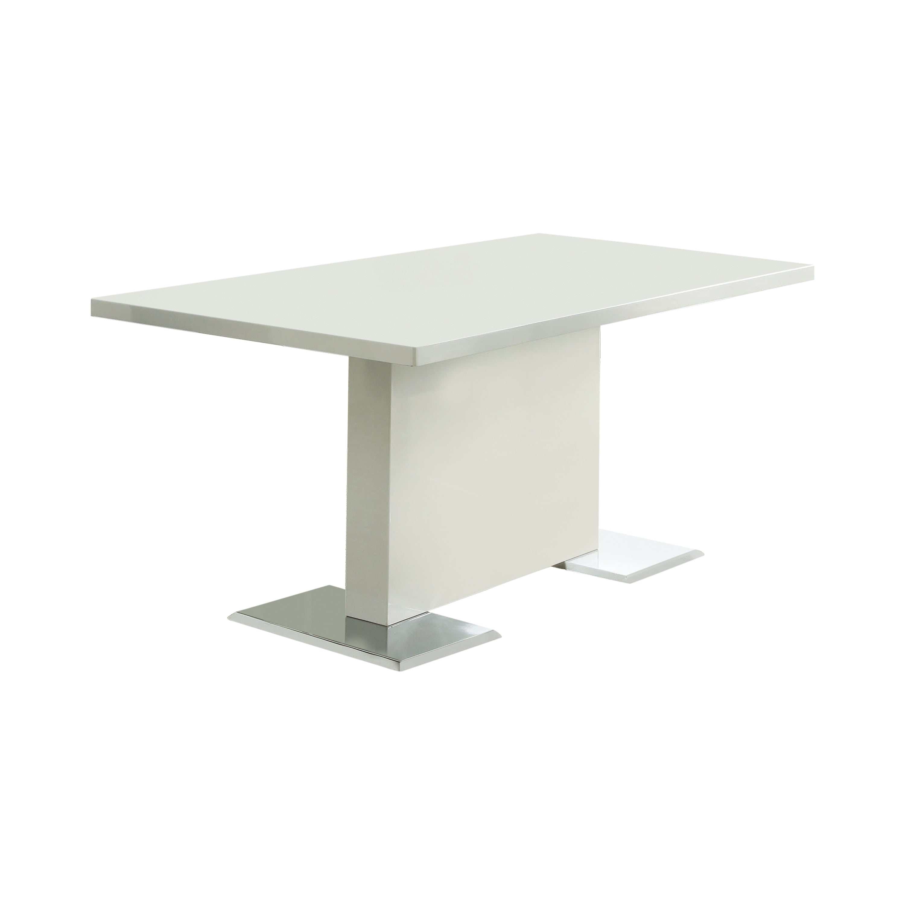 Nameth Contemporary White Dining Table Ornate Furniture